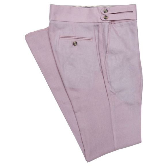 Chiragh Apparel | Pants | Mens Gurkha Pants Pink Linen Blend Slim High ...